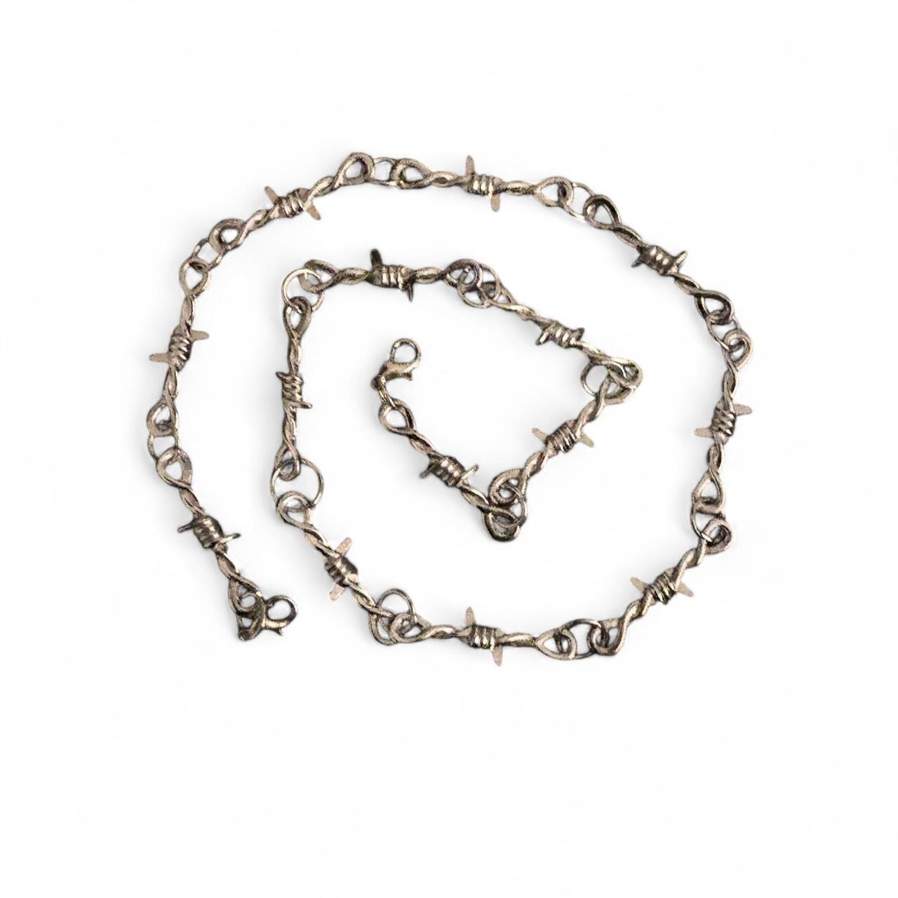 Vintage Y2K Retro 2000s Style y2k barbed wire thorn... - Depop