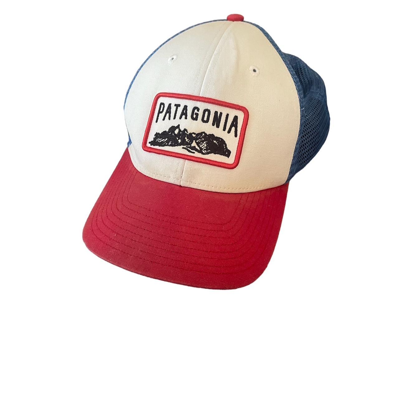 Patagonia hat Already washed! Has some worn on it... - Depop