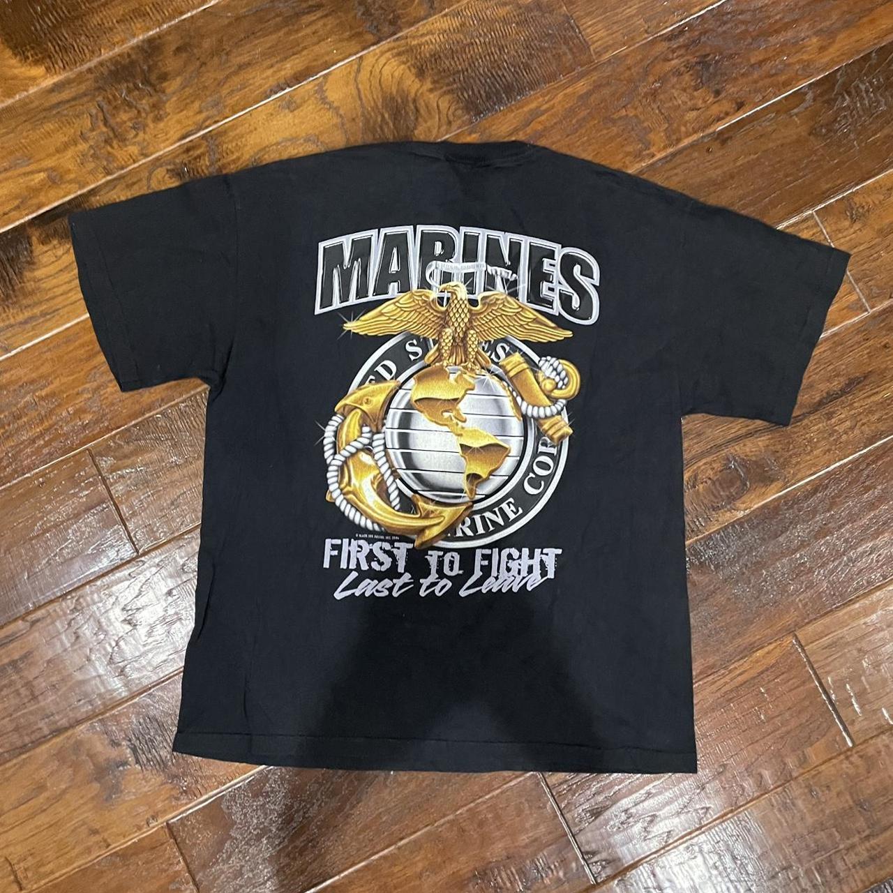 US MARINES “First to Fight Last to Leave” Tee Size... - Depop