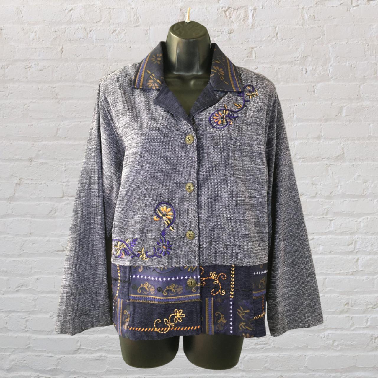 Women's Navy Tailored-jackets | Depop