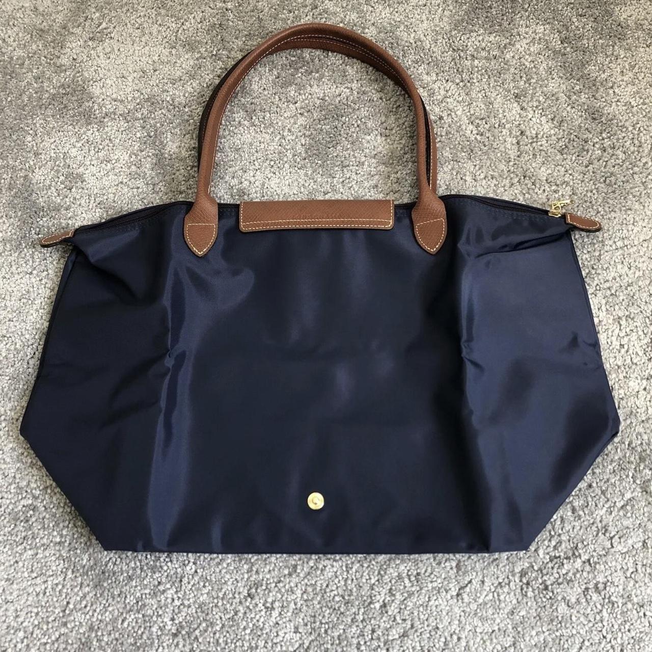 Long champ le pliage navy tote Want gone, never... - Depop