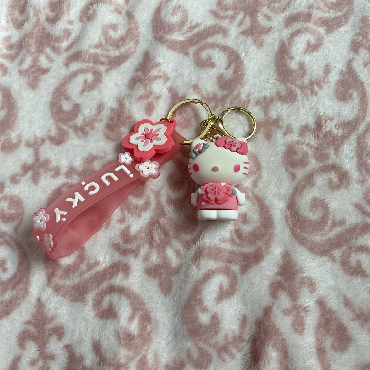 Hellokitty Keychain/keyring #kitty #cat #flower... - Depop