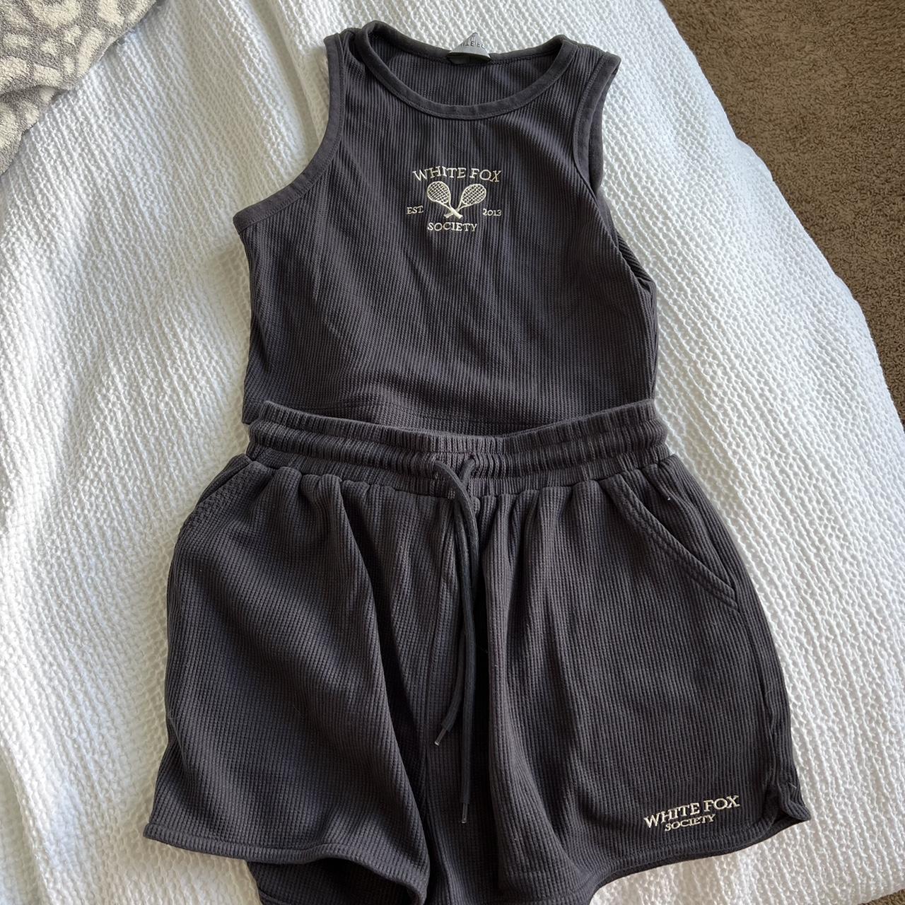 White Fox two piece set size Medium will fit small... - Depop
