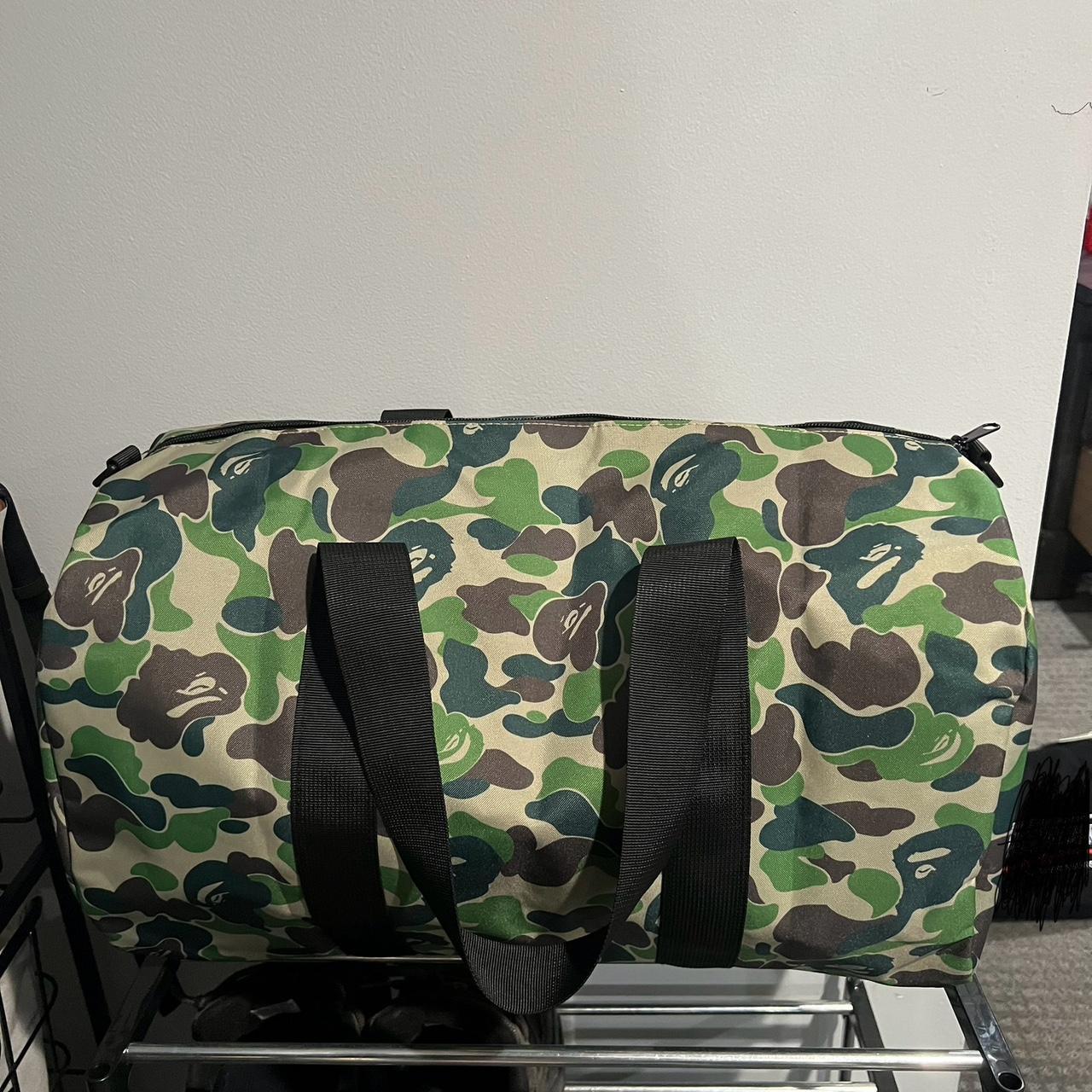Bape duffle bag camp green Brand new Great carry on... - Depop