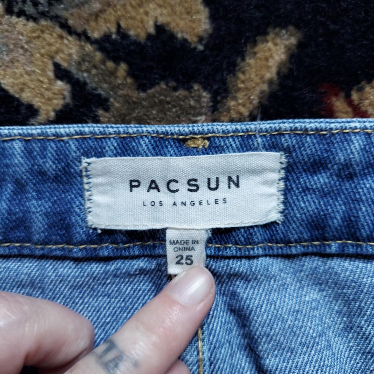 PacSun Y2K Denim Zipper Mini Skirt 🤍 Sz 25 Cute... - Depop