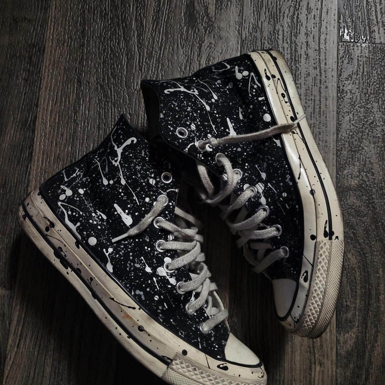 Archive paint splatter converse chucks 🫦 these are... | Depop