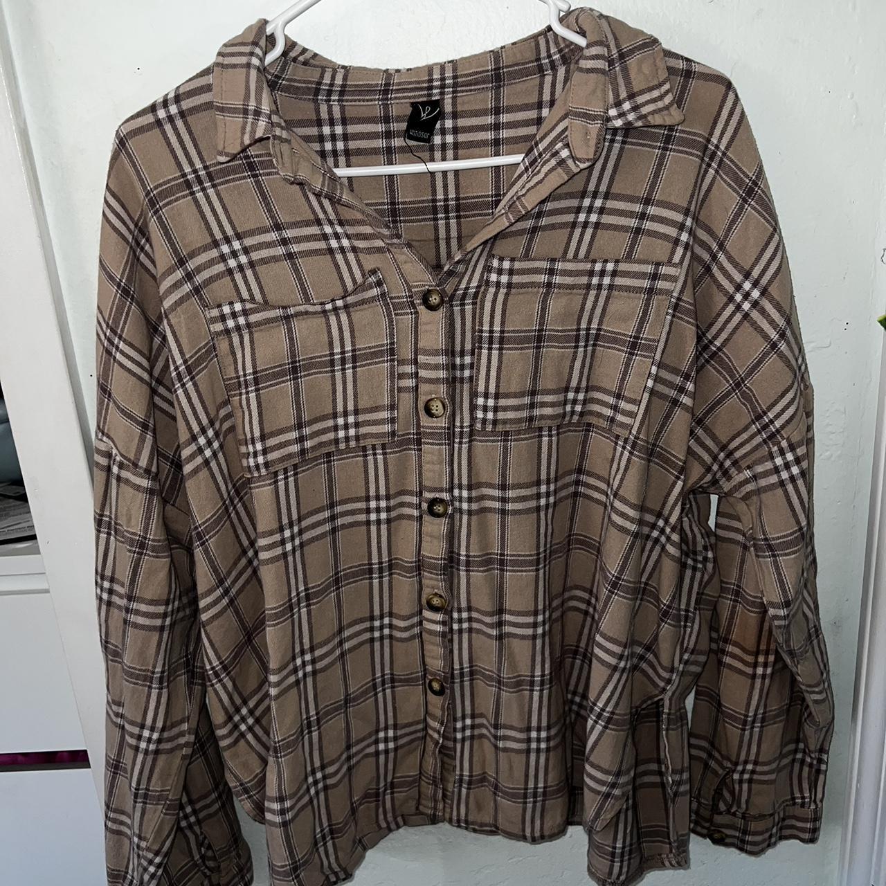 Fall Plaid Button-up! This is a super cute... - Depop