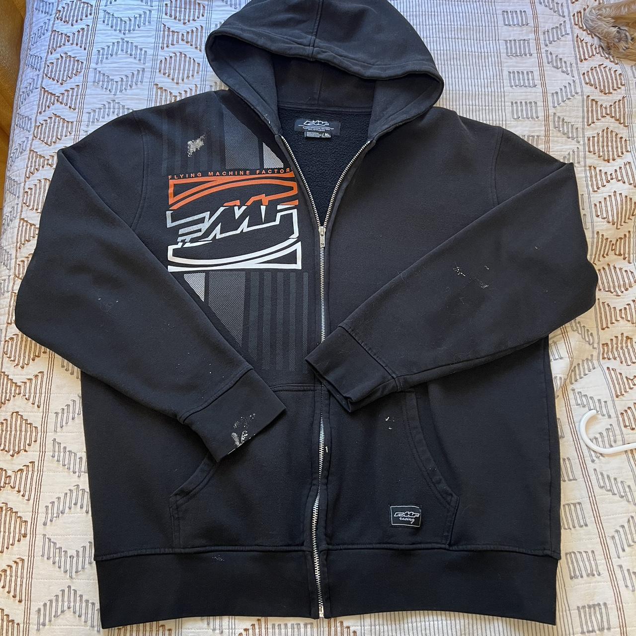 Men’s Vintage flying machine factory zip up jacket - Depop