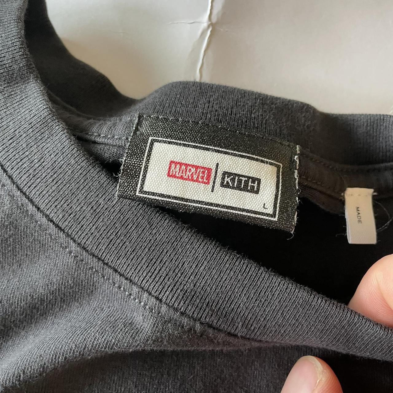 Kith x marvel black suit spiderman L - Depop