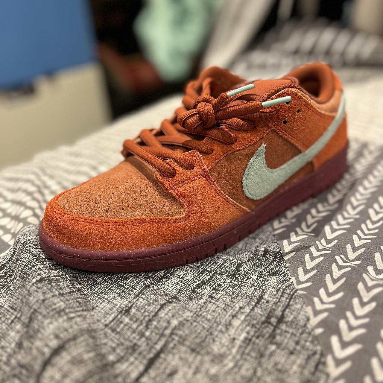 Nike sb dunk low mystic red Brand new never worn... - Depop