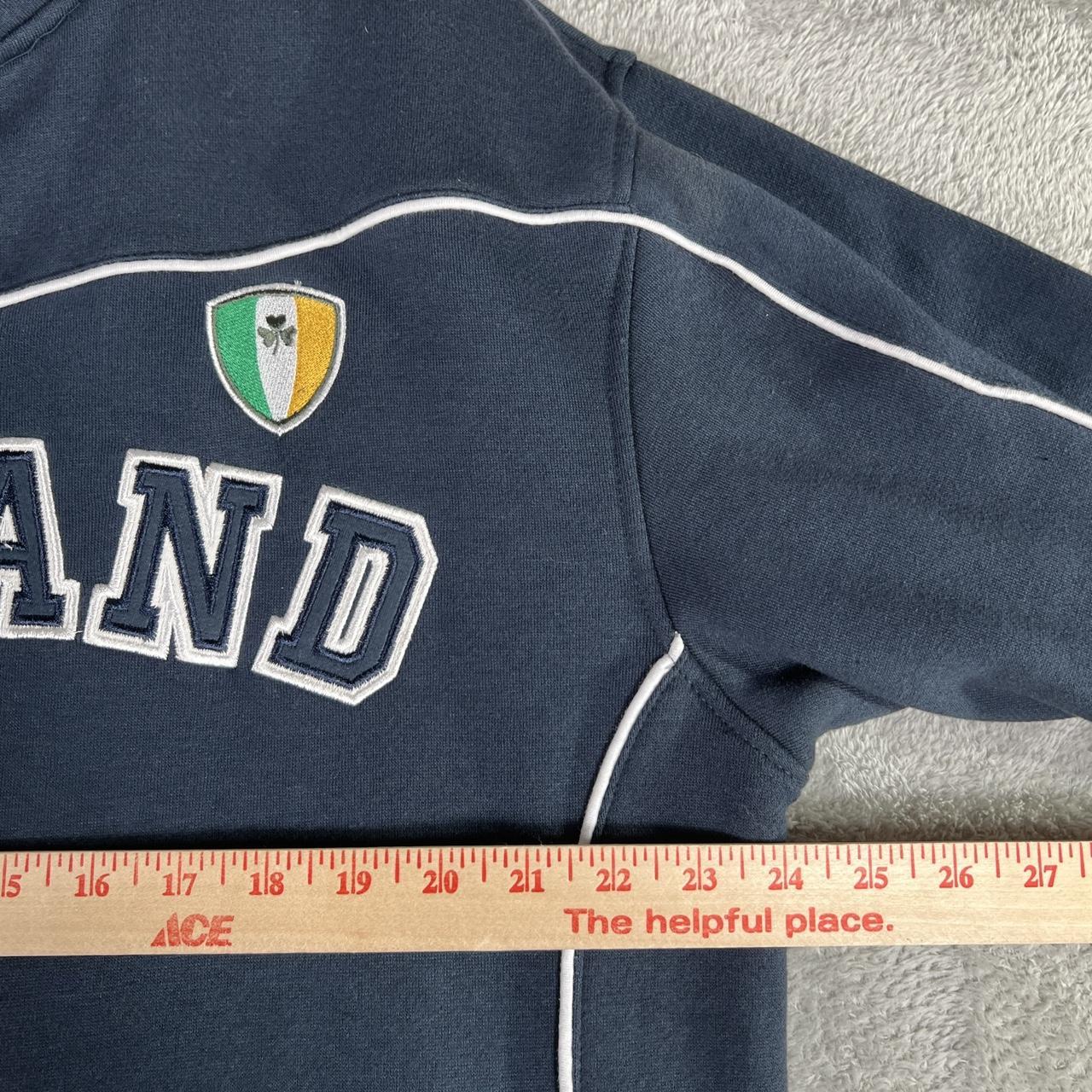 Ireland Jacket Mens 2XL Blue Full Zip Embroidered... | Depop