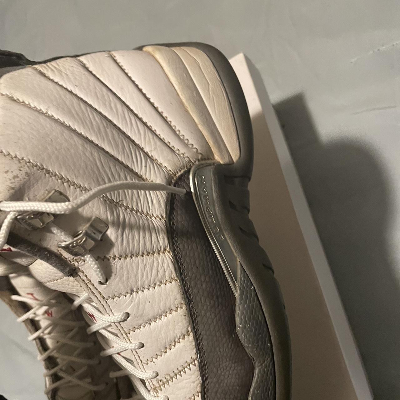 Jordan 12 wolf grey size 11 worn heavily flaws... - Depop
