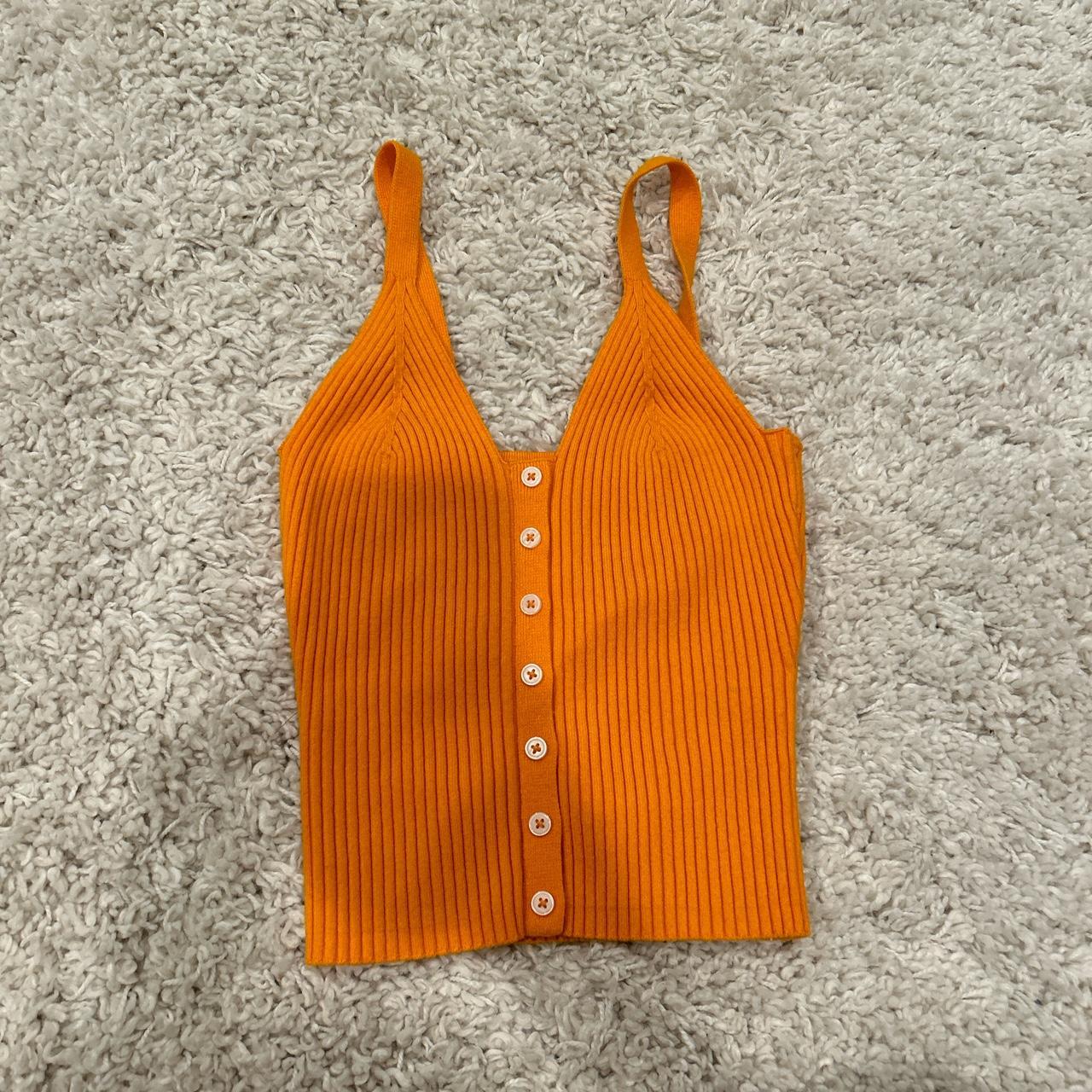 cute orange crop top - Depop