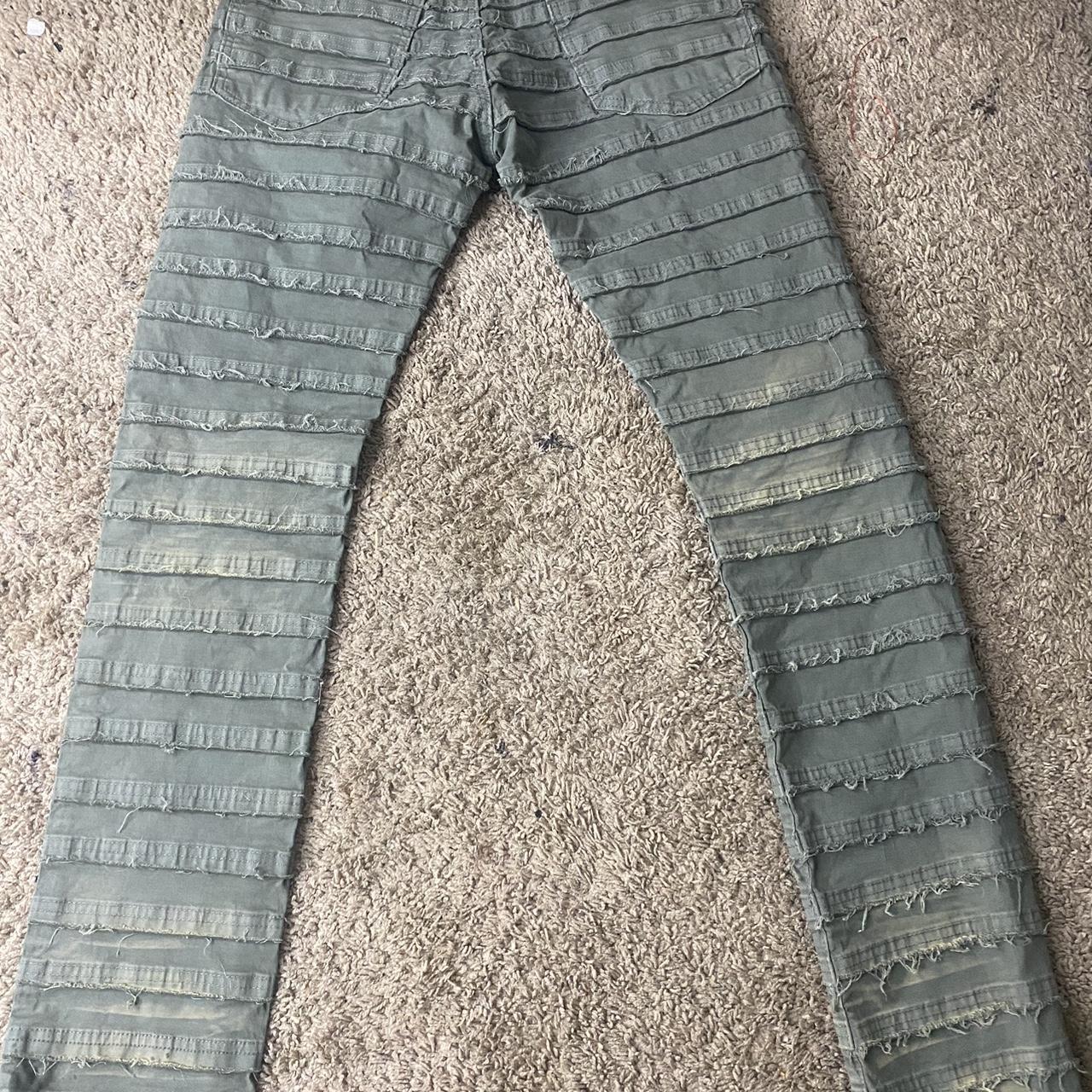 Hysteric Glamour Men's Khaki and Green Jeans | Depop