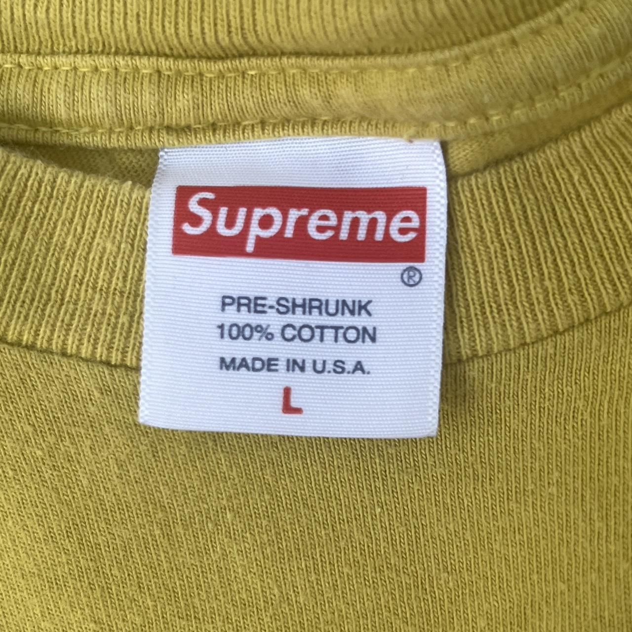 Supreme t shirt Bela Lugosi Tee Acid Yellow color... - Depop