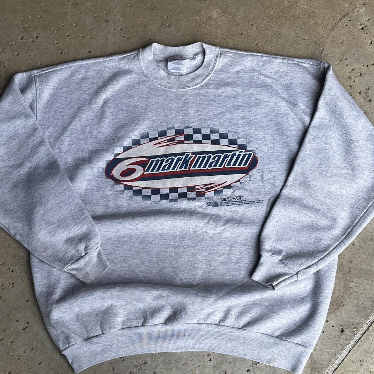 90s Mark Martin NASCAR crewneck Size Xl Perfect... - Depop