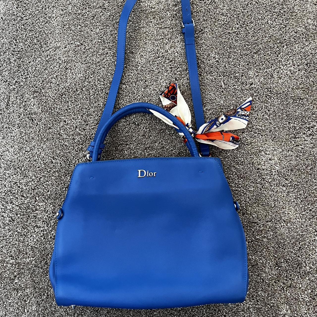 the MOST iconic flashy chic blue dior hand bag... - Depop