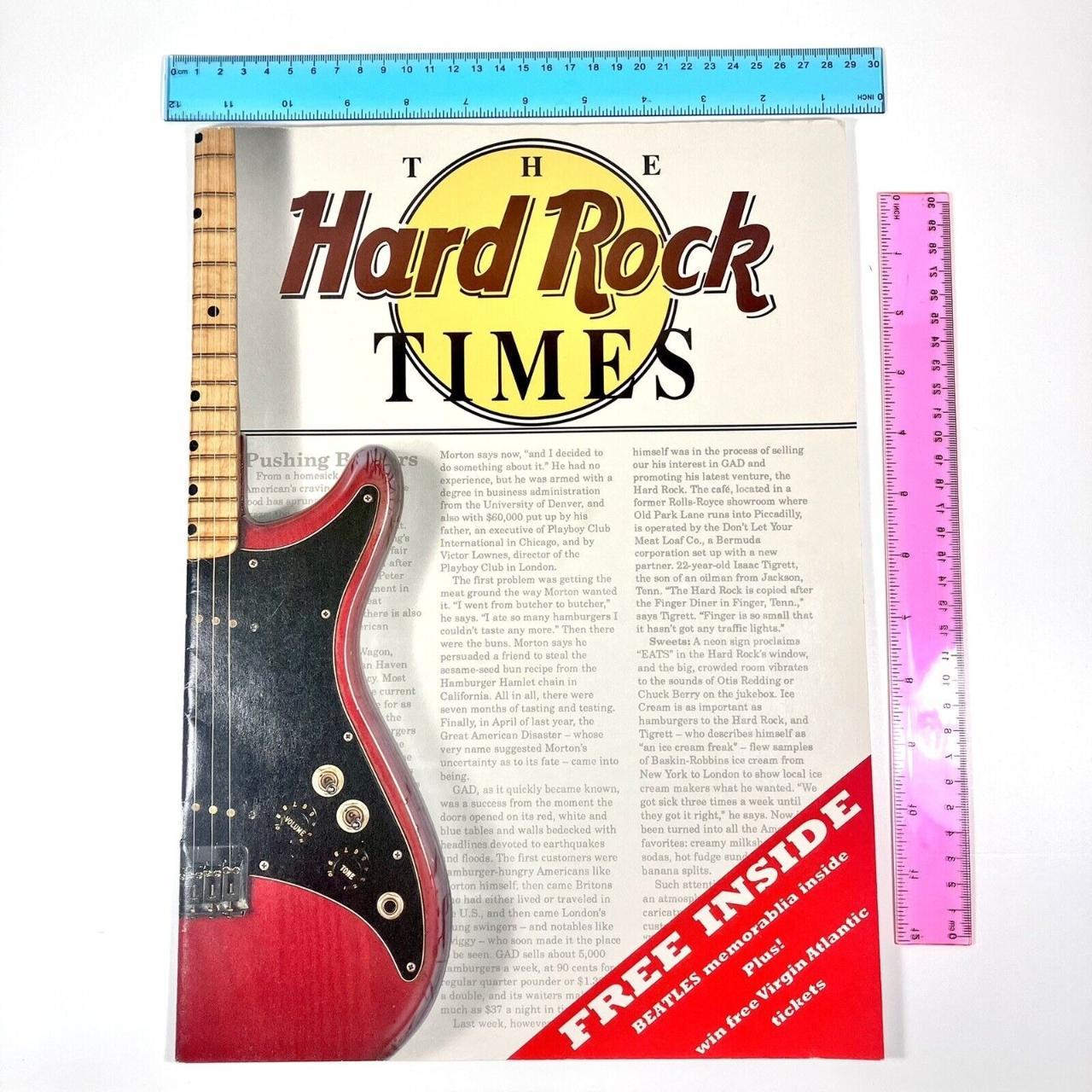 THE HARD ROCK LONDON 20th Magazine, Poster, Button,... - Depop