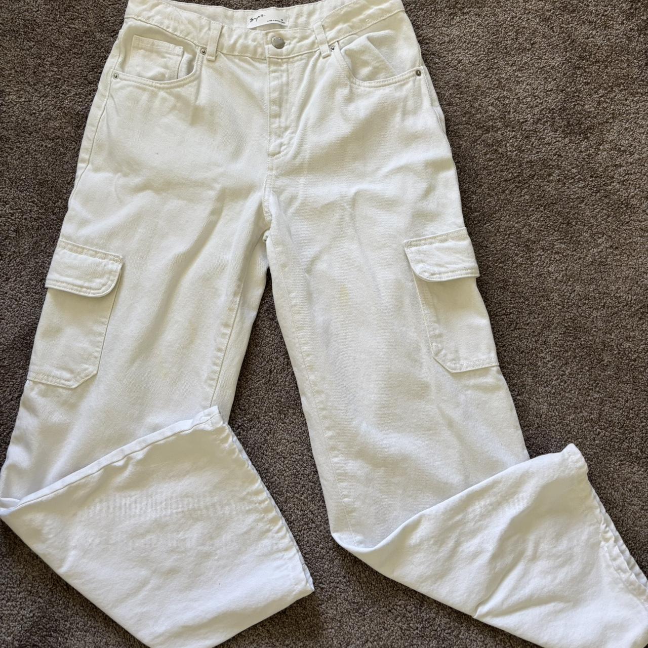 SUPRE BAGGY CARGO JEANS 🤍 🤍 🤍 - only worn once in... | Depop