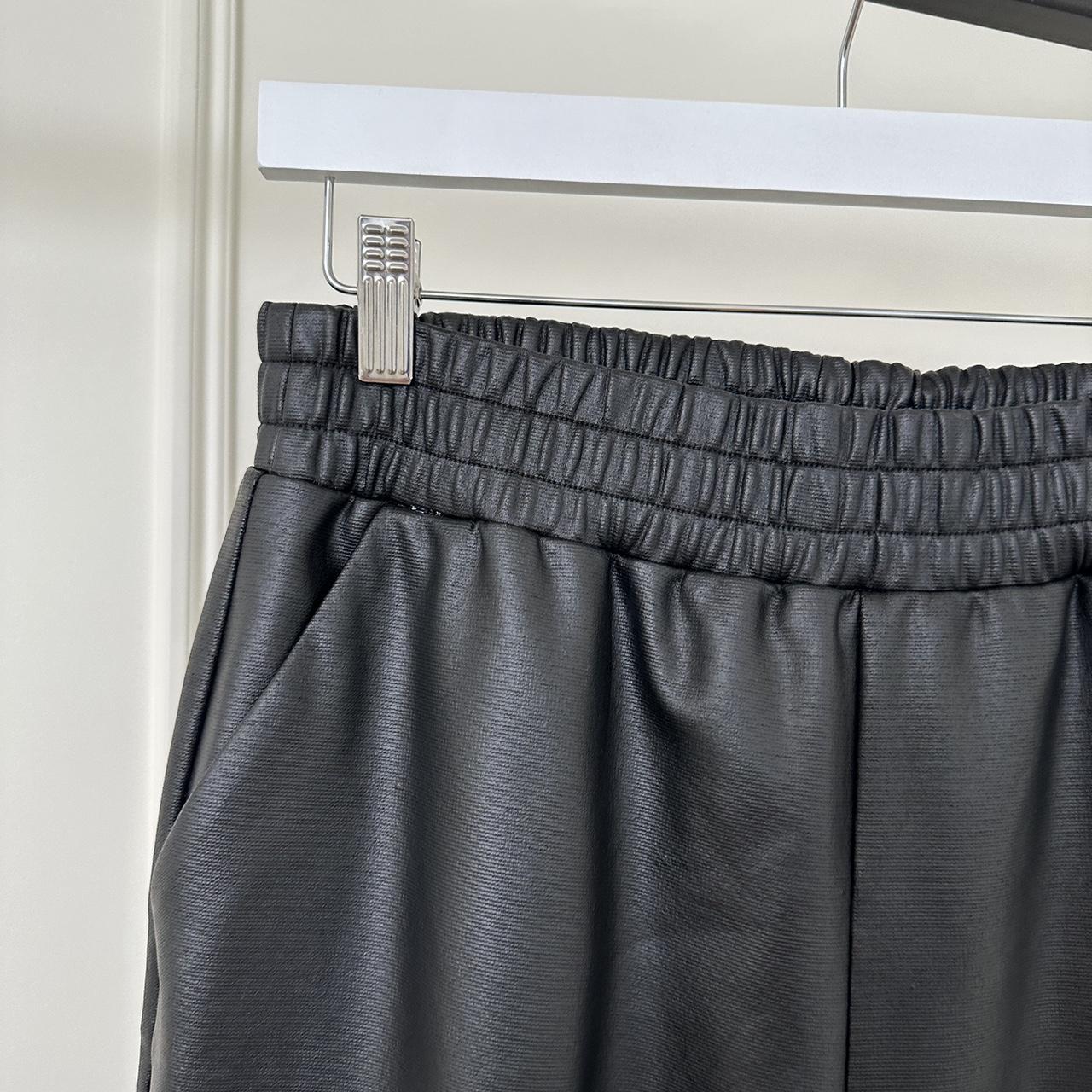 WAT THE BRAND - LEATHER LOOK TROUSERS SAMPLE - Depop