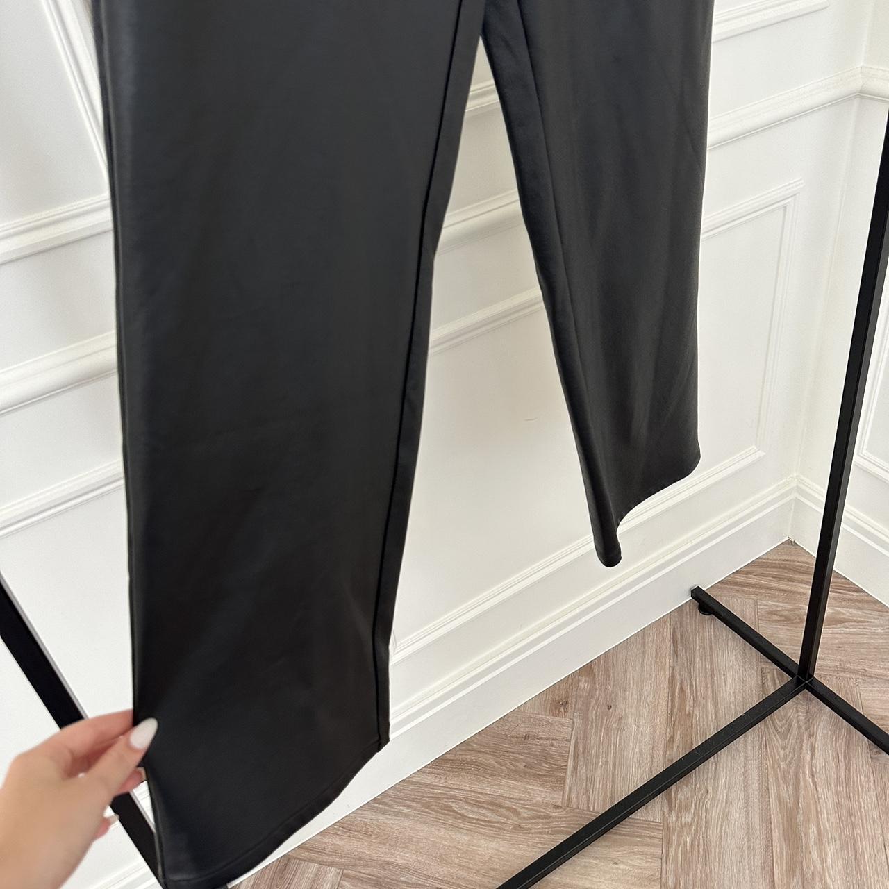 WAT THE BRAND - LEATHER LOOK TROUSERS SAMPLE - Depop