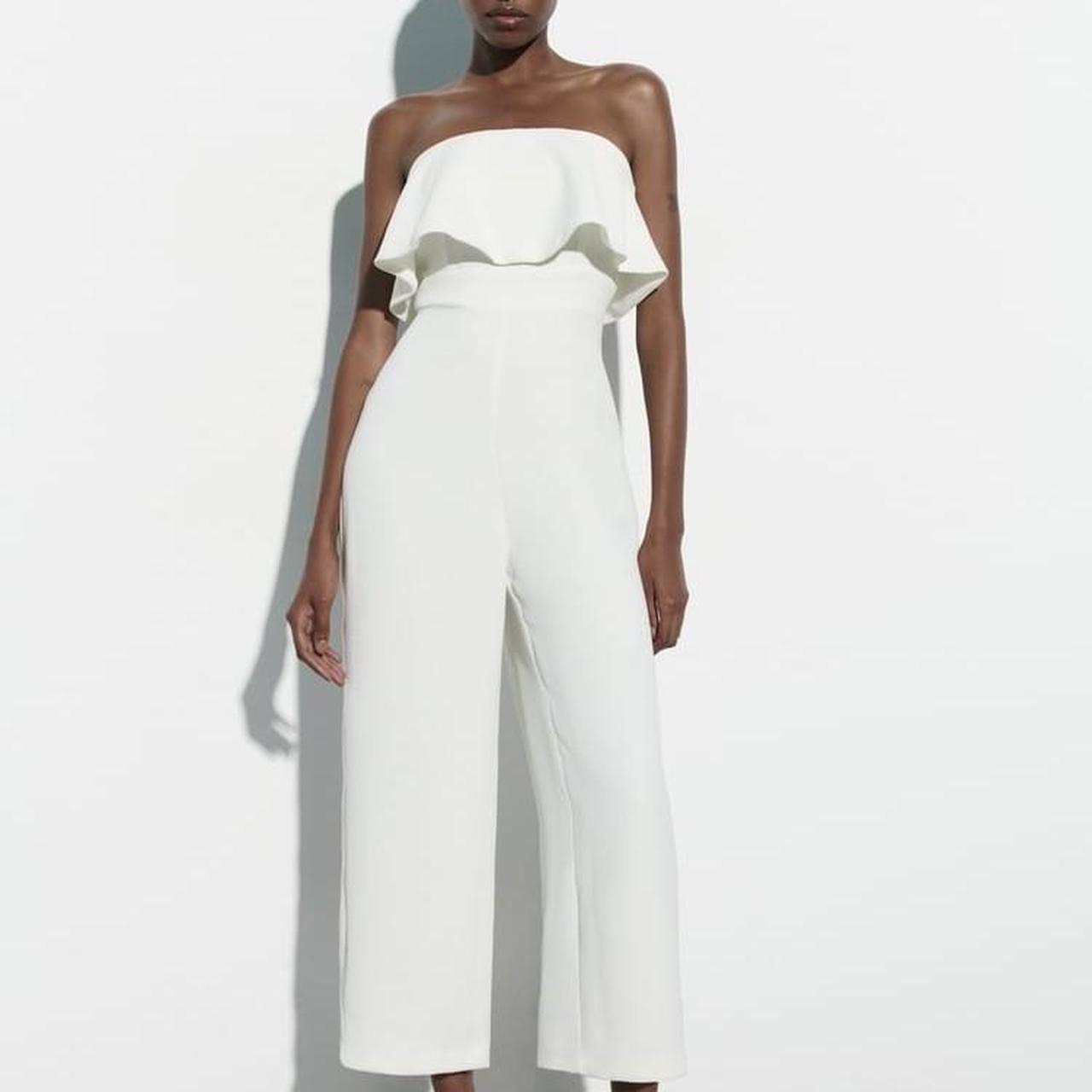 WIDE-LEG CAPE JUMPSUIT 🎀 Jumpsuit featuring a... - Depop