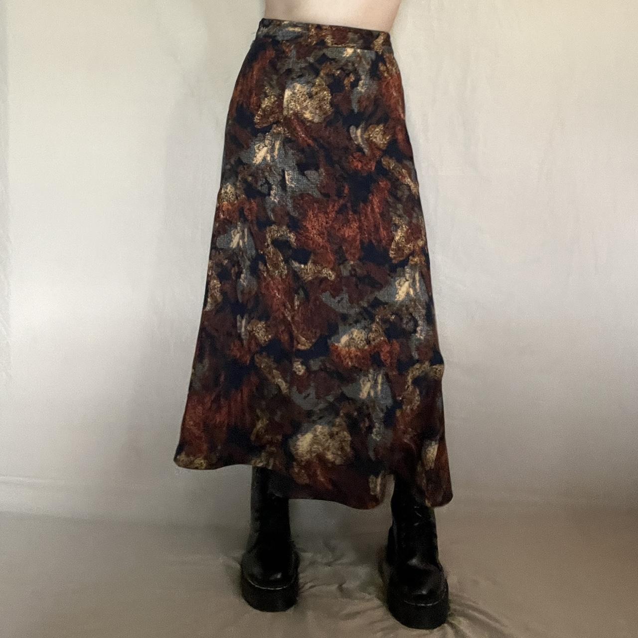 gorgeous fall color pallet cottagecore skirt -... - Depop