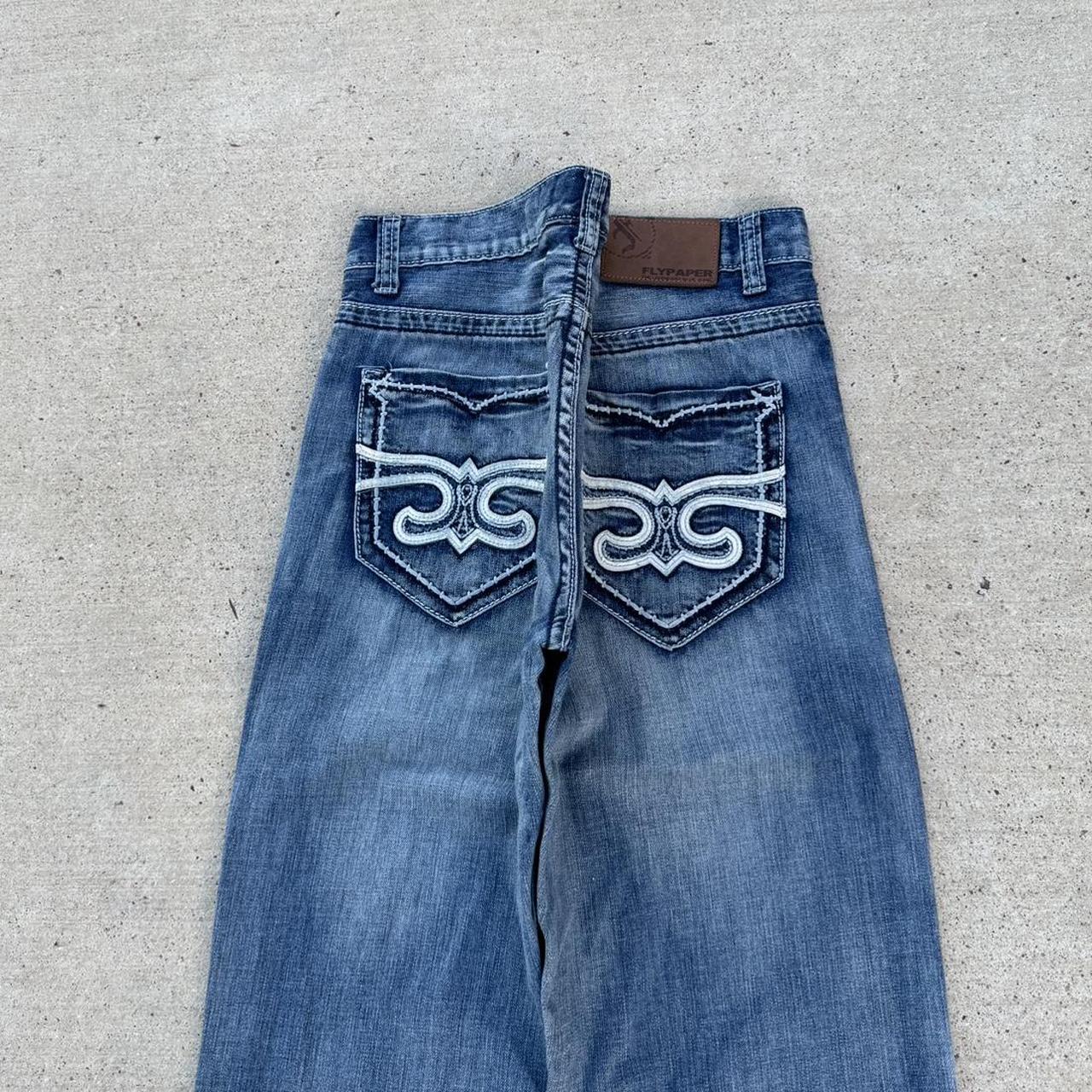 Y2K Grunge Style Fly Paper Jeans Super Seeeexi ... - Depop
