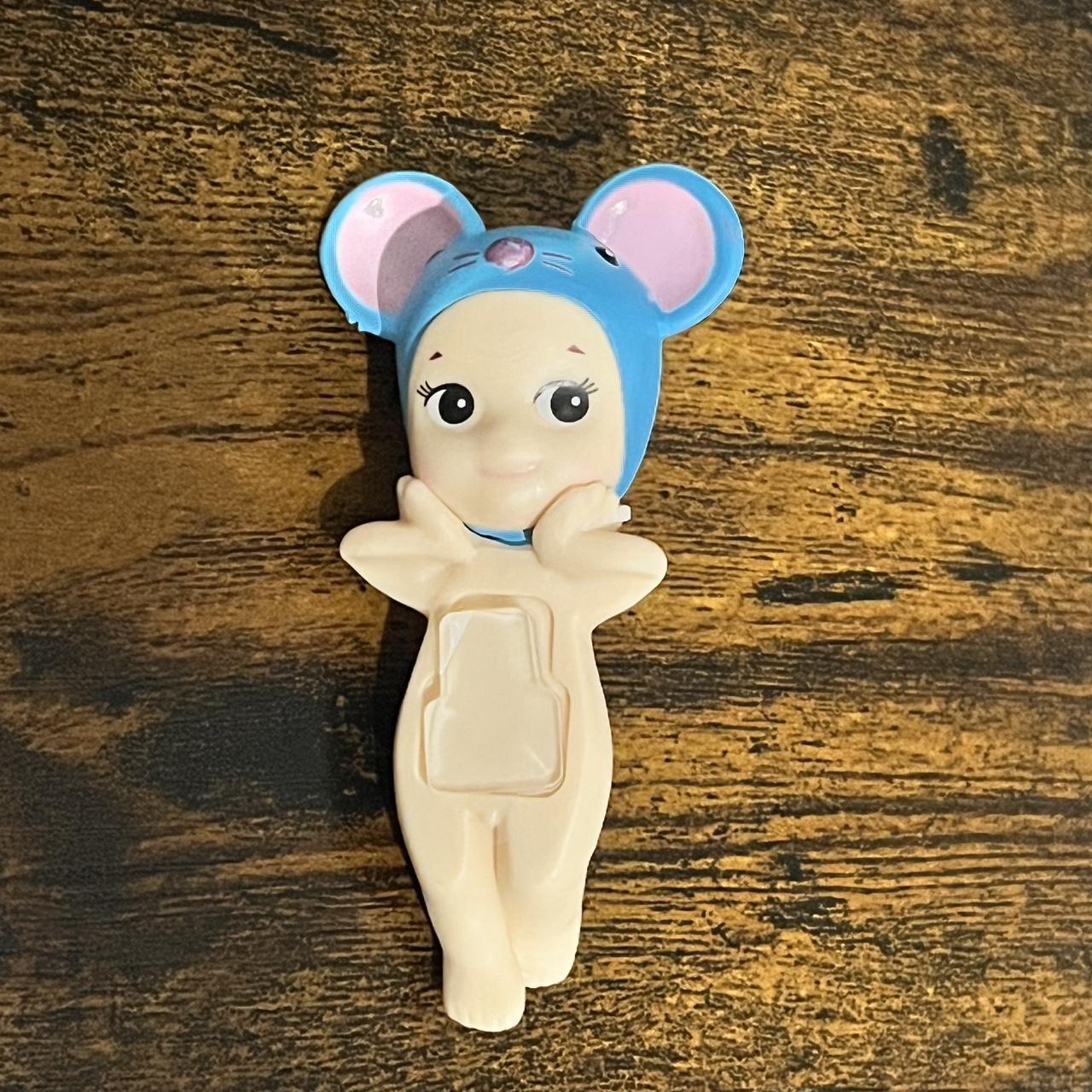 Blue and pink, Sonny Angel mouse figurine #kidcore... - Depop