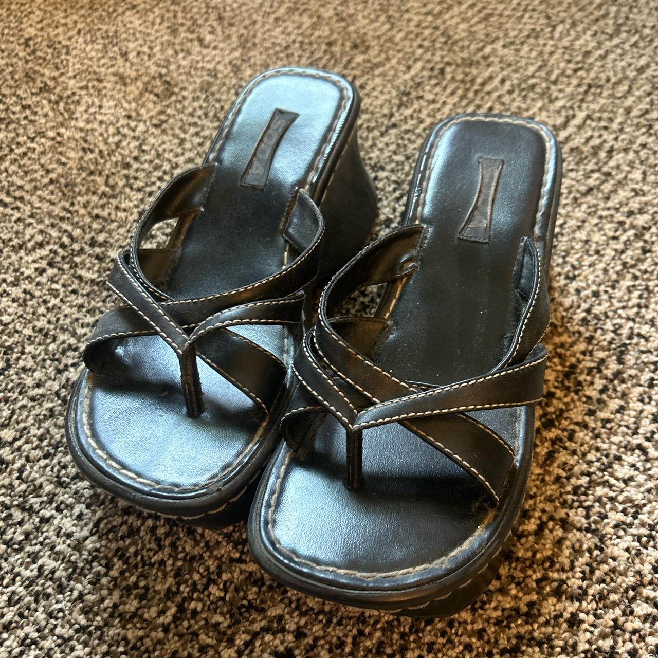 Platform sandals Wide fit (2.5”) Heel is 3” - Depop