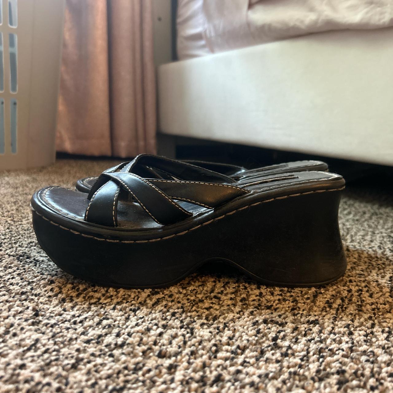 Platform sandals Wide fit (2.5”) Heel is 3” - Depop