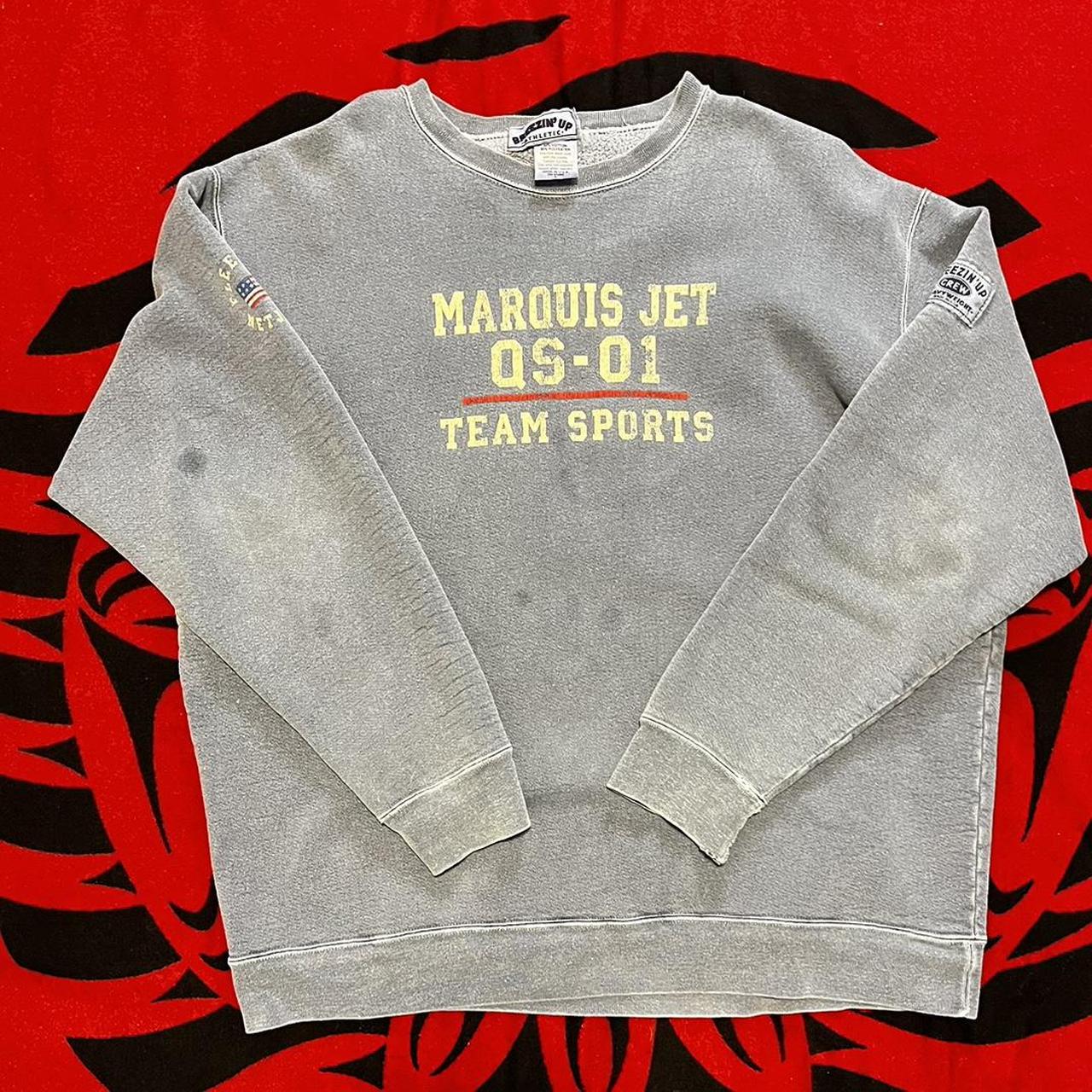 90s Vintage Crew Neck light blue Made in USA Size:... - Depop