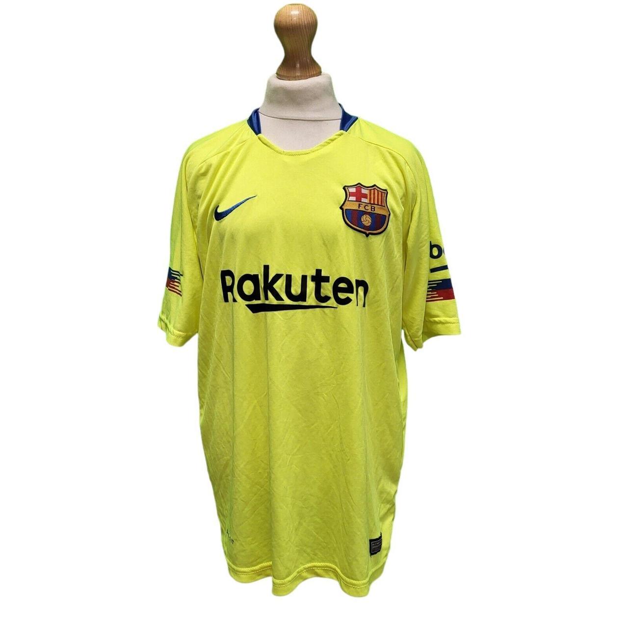 Sy3 Boy's Nike Yellow Fc Barcelona No 10 Messi... - Depop