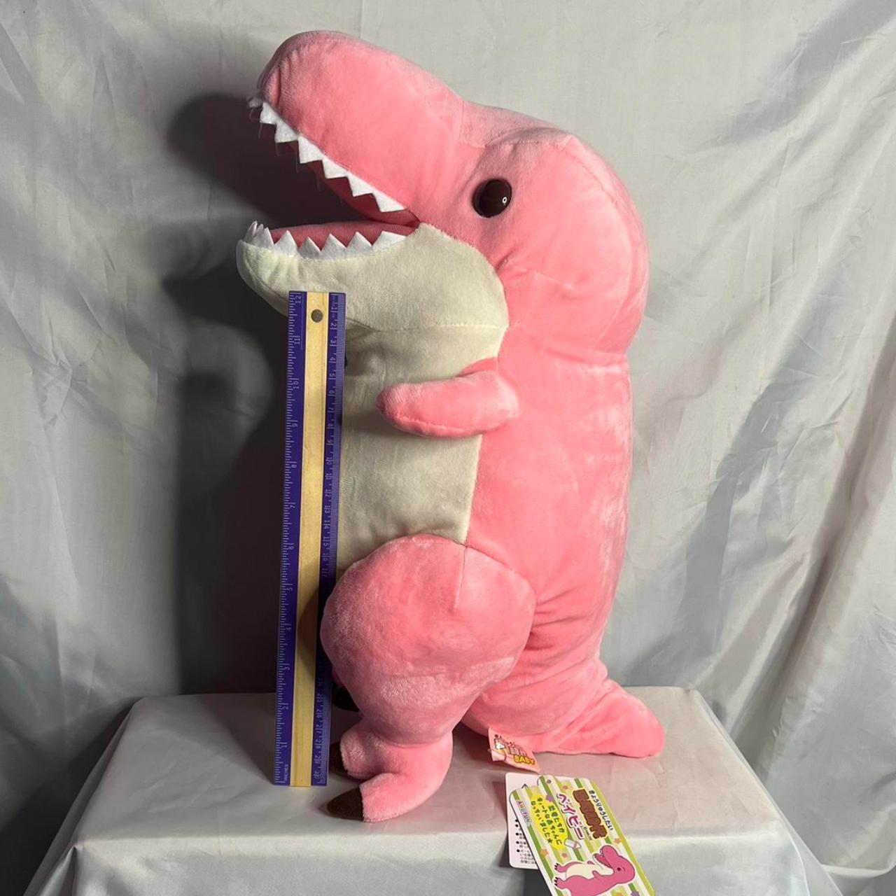 Toreba Amufun Dinosaur age BABY Big A pink trex... - Depop
