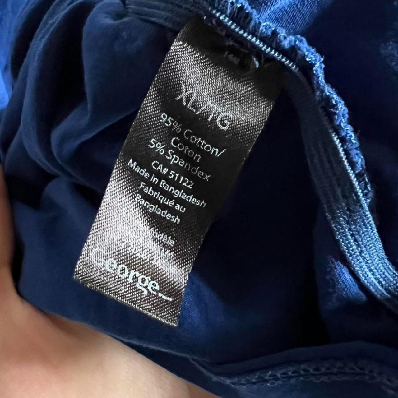 George blue XL maternity top with scrunched stretchy... - Depop