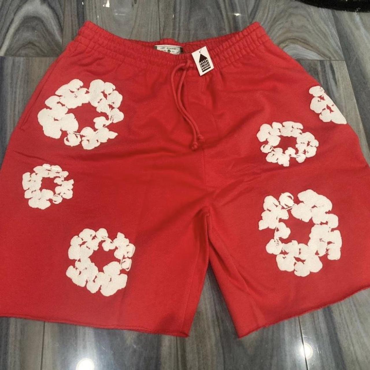 Denim tears red shorts - Depop