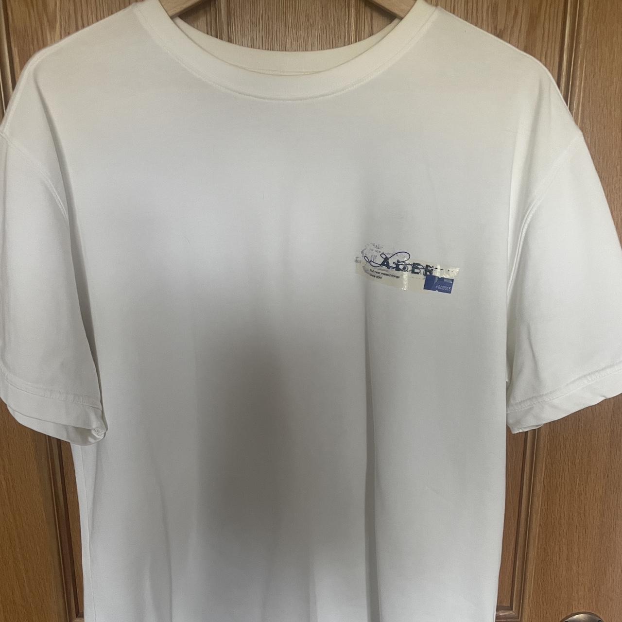 Ader Error Tape Logo Tee Size M/L Good condition - Depop