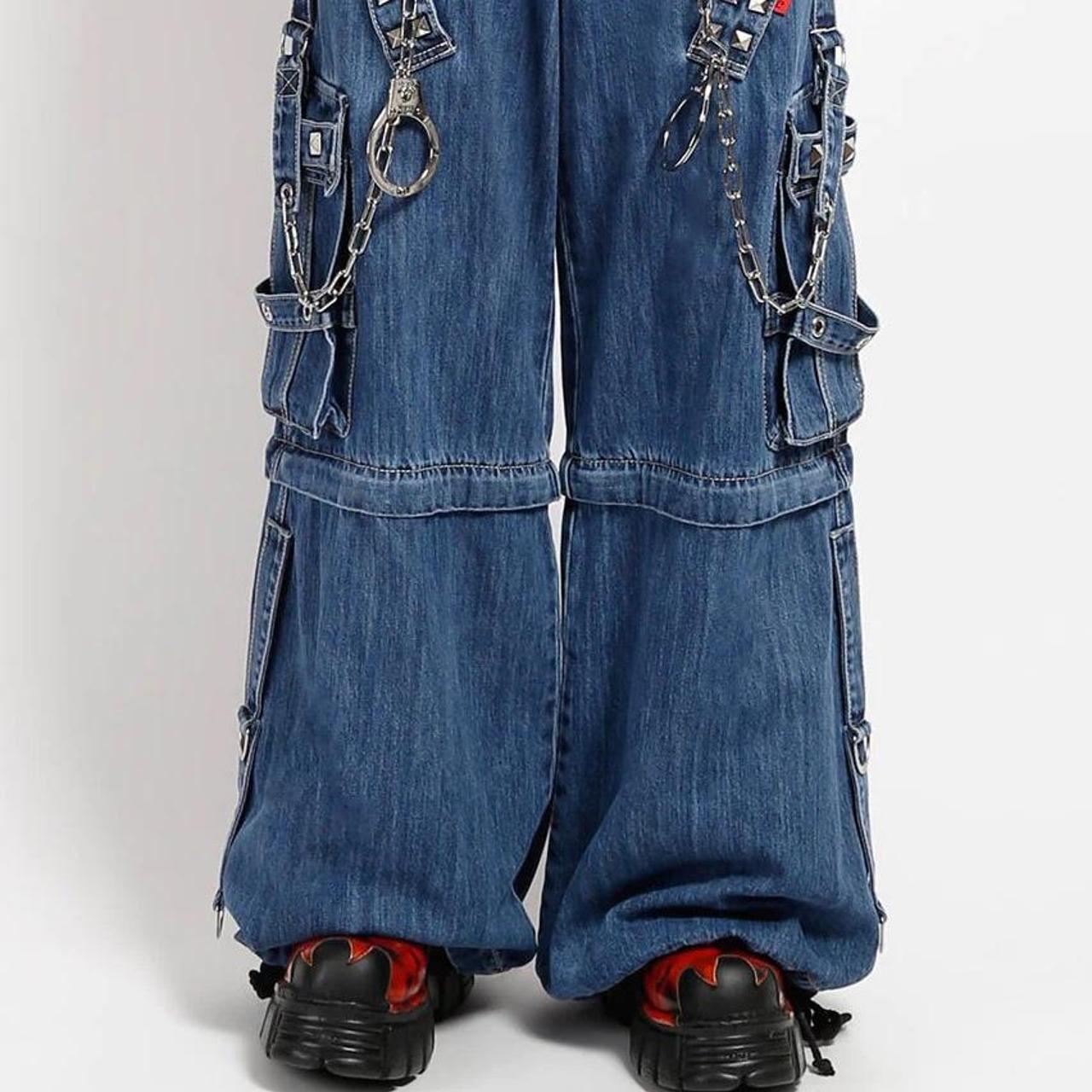 Tripp nyc denim lockup pants super baggy size 2xl... - Depop