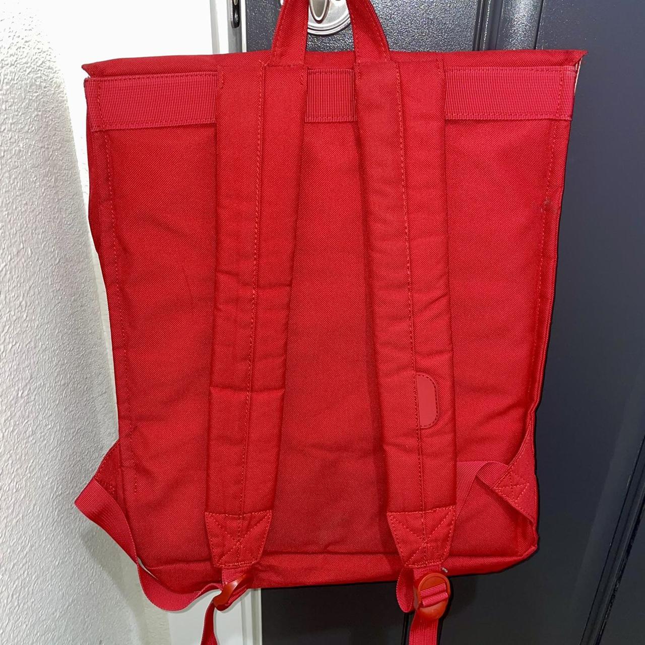 Red Herschel Supply Company Backpack Great used... - Depop
