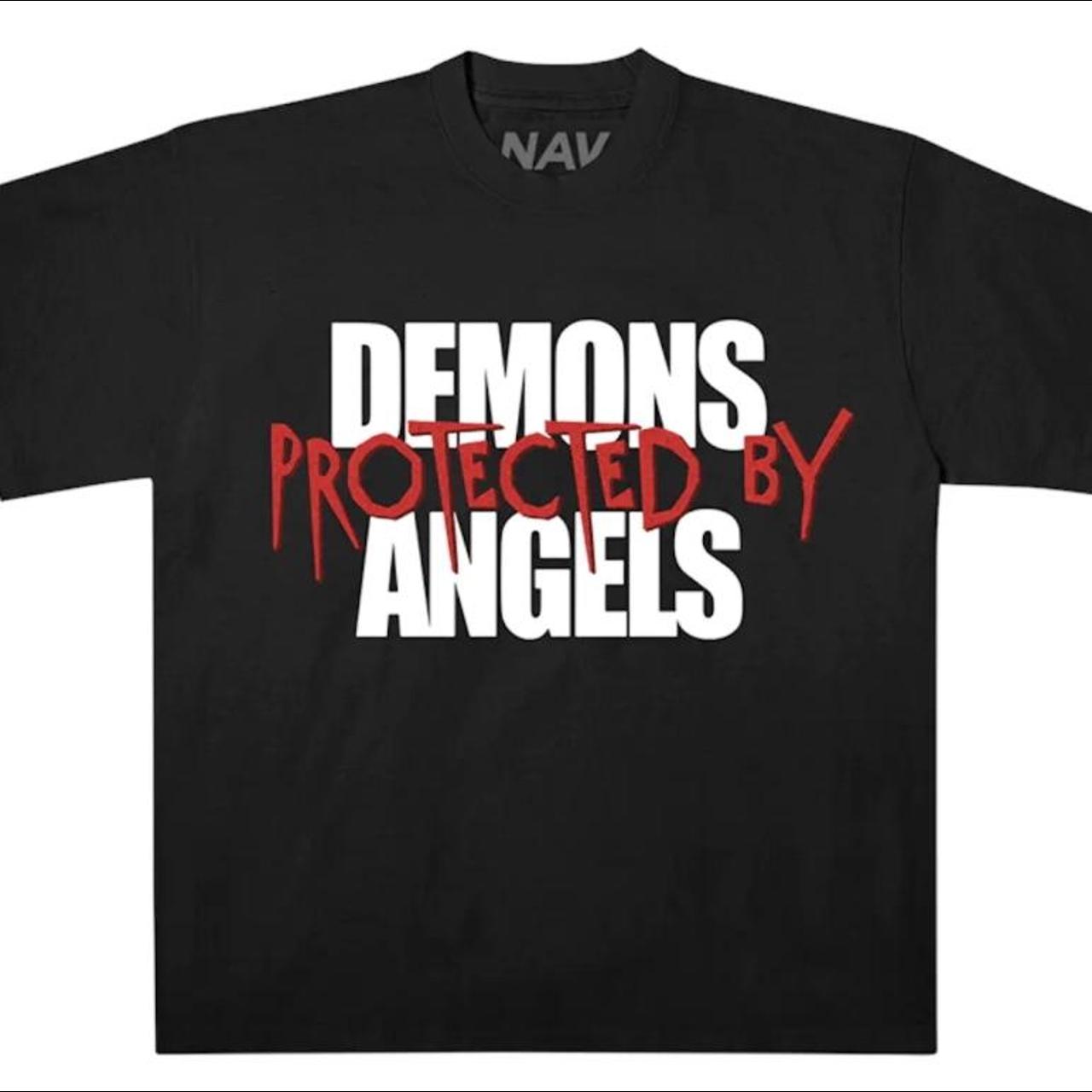 Vlone x Nav DPBA Collab Set 001 Glow T-shirt Demons... - Depop