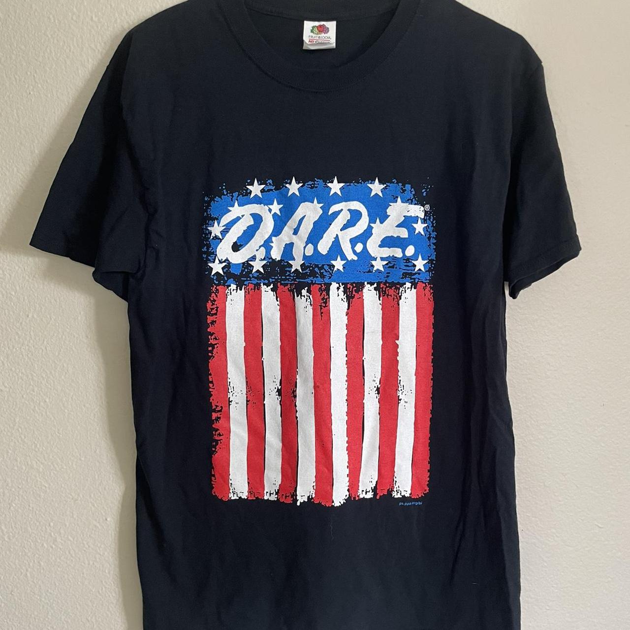 Y2K VINTAGE DARE FRUIT OF THE LOOM T-SHIRT Size:... - Depop