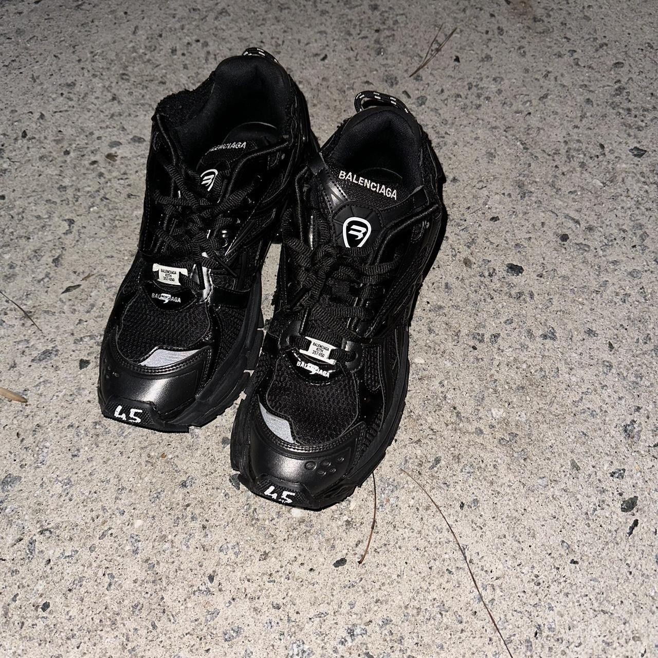 All black Balenciaga runners size 12 - Depop