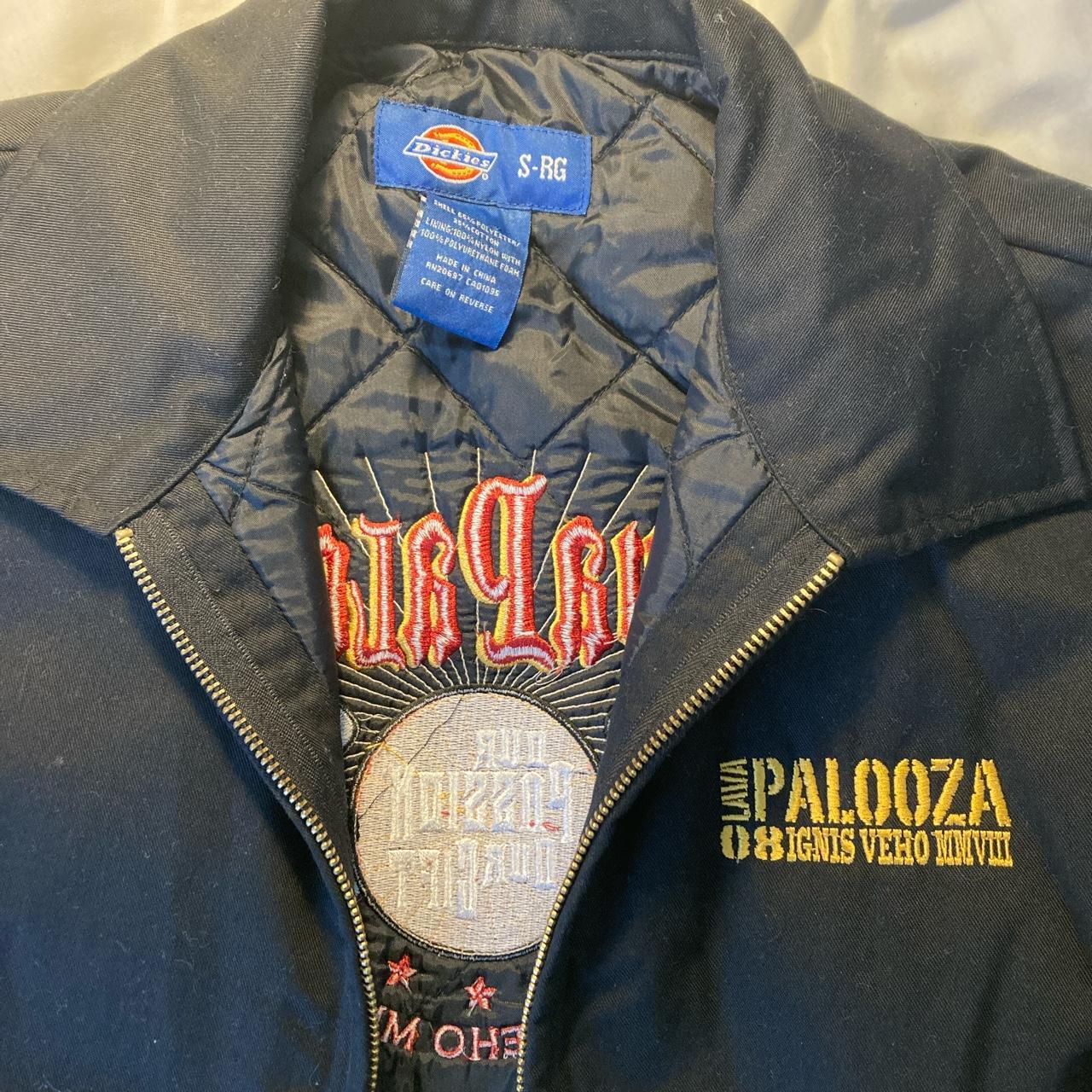 Dickies custom embroidered black biker workwear... - Depop