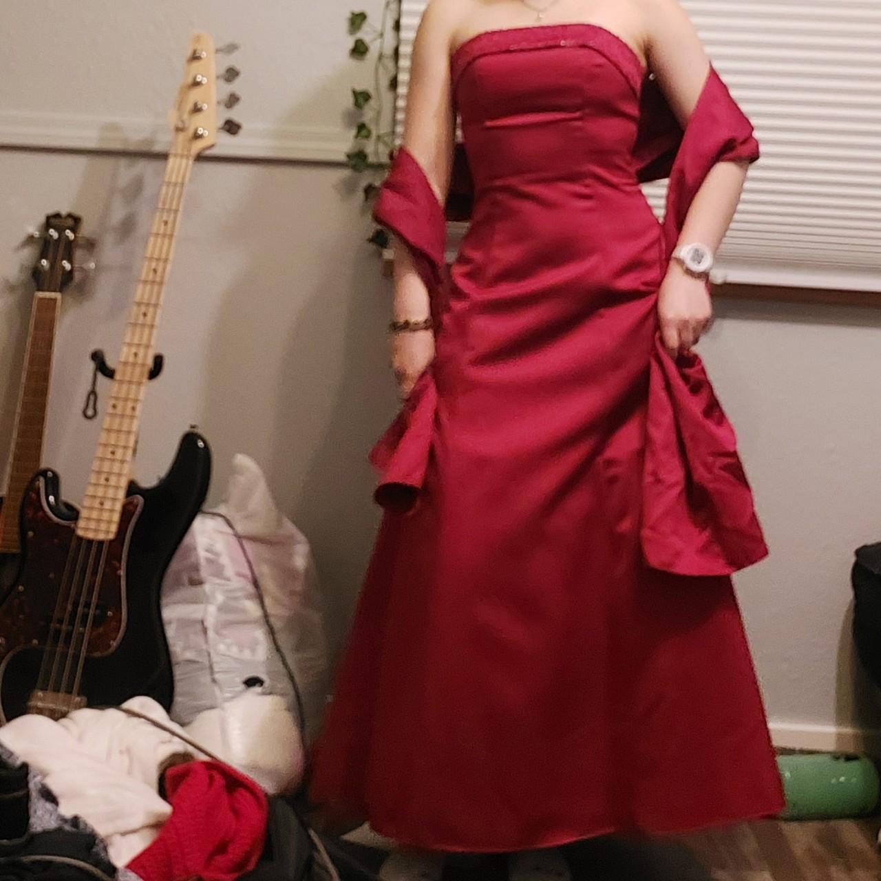 Alexia Designs, beautifull vintage, A-line, red... - Depop