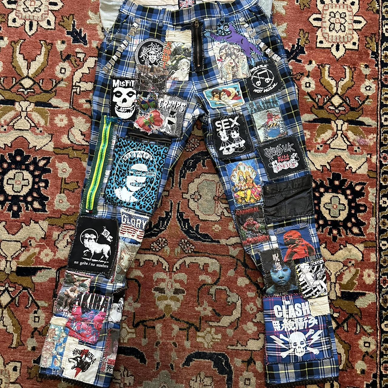 Crust punk pants - Depop