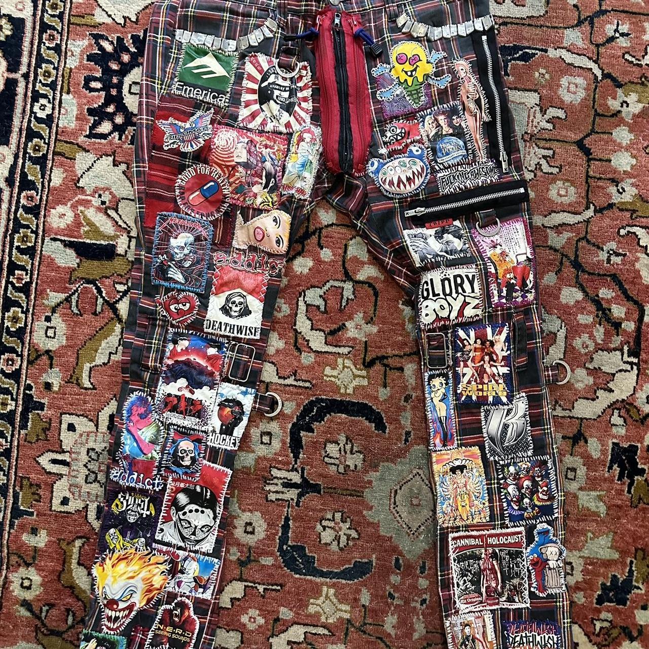 Crust punk pants - Depop