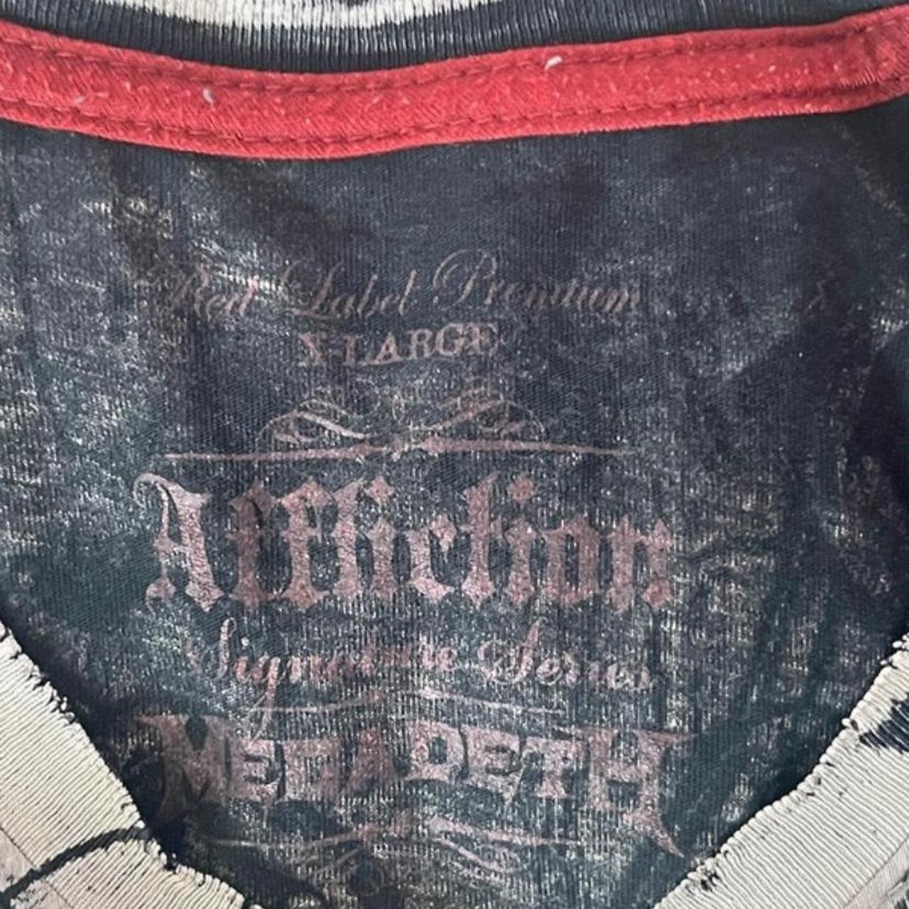 Vintage ultra rare Megadeth affliction T shirt... - Depop