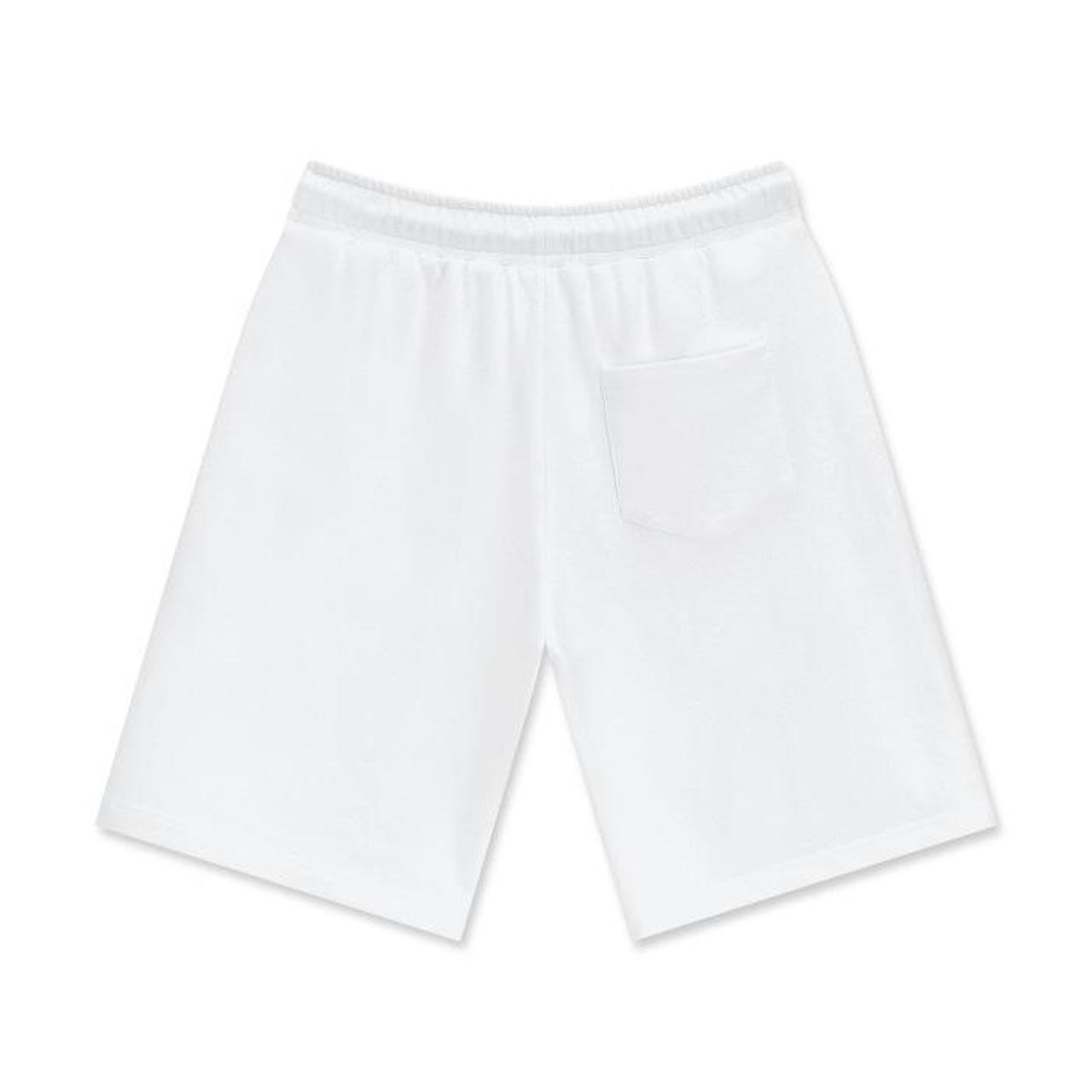 "ONE SHOT" White Heavyweight Track Shorts (Part 1 of... - Depop