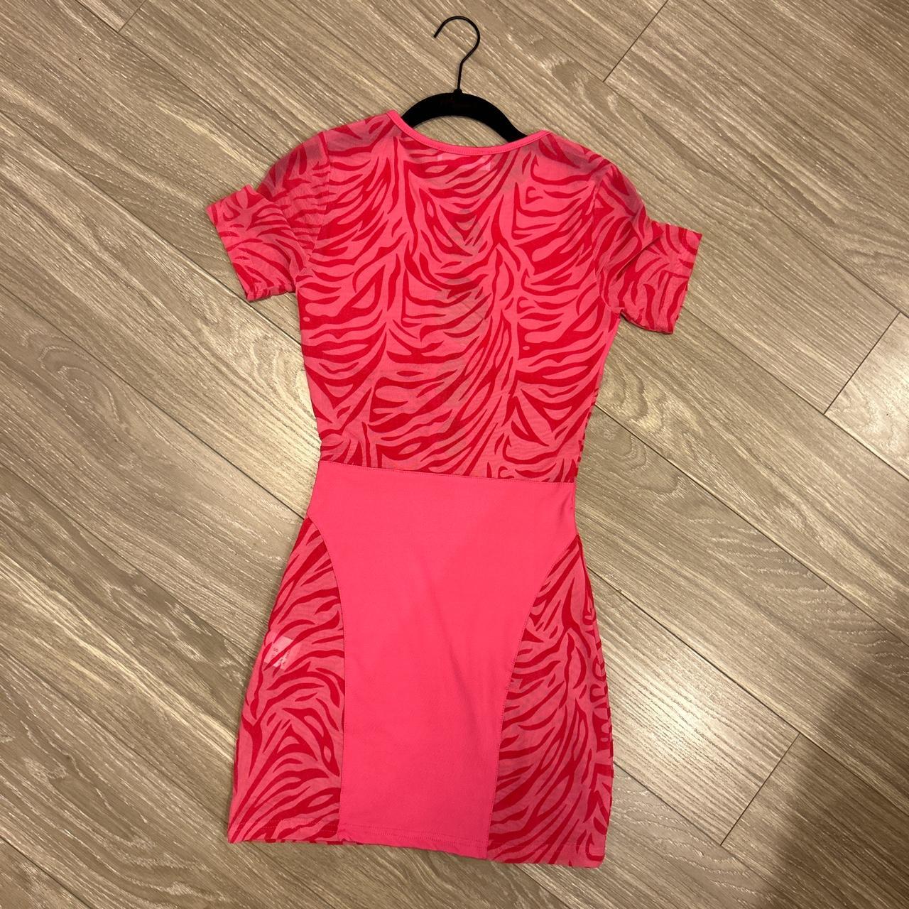 Pink see through dress - Depop