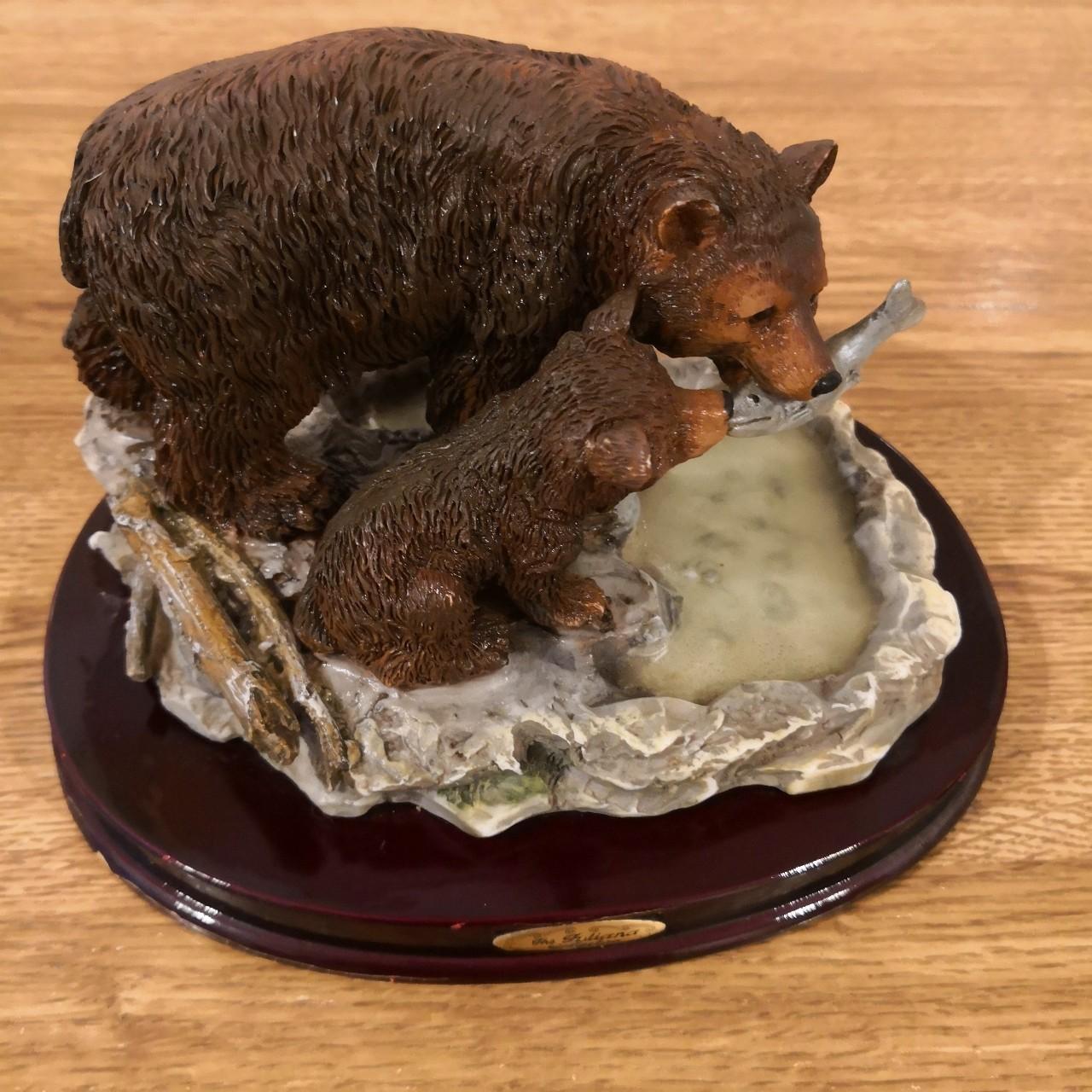 Juliana Collection Bear And Cub Fishing Figurine. A... - Depop